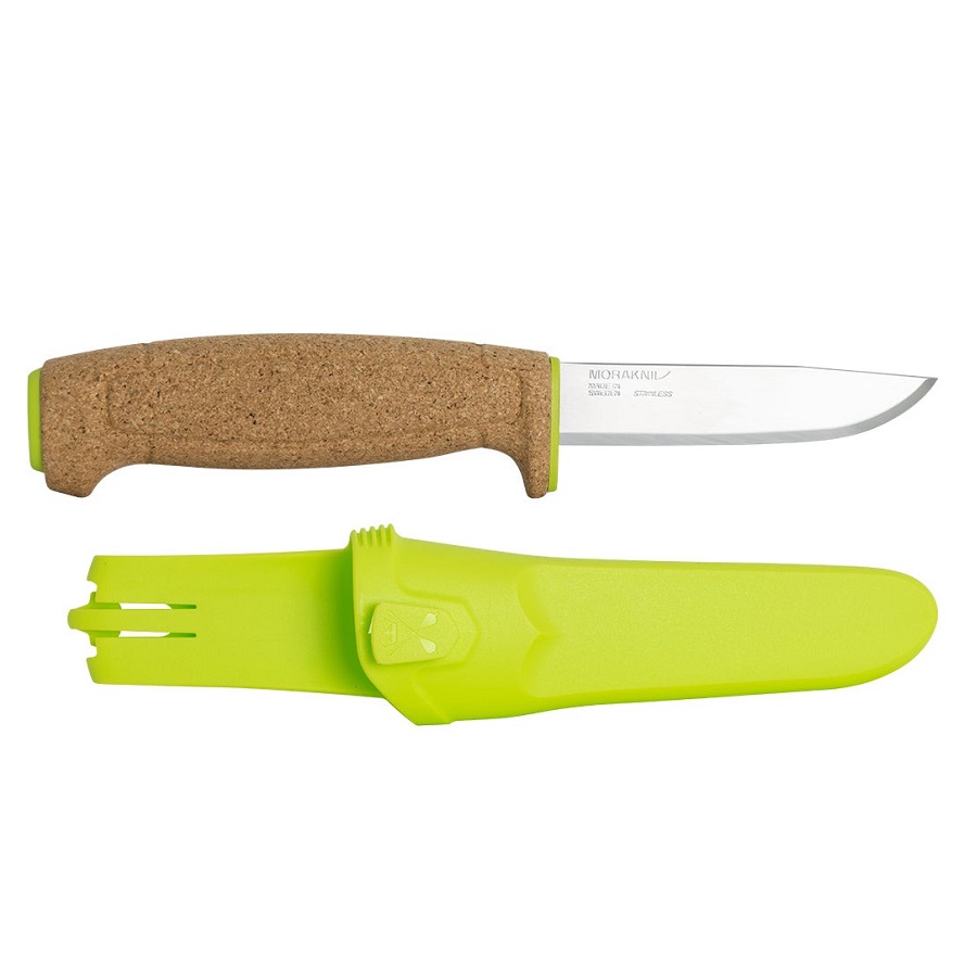 Morakniv Floating Knife 不鏽鋼浮刀(軟木握柄) 綠 / 13686 - 川山岳海戶外休閒用品